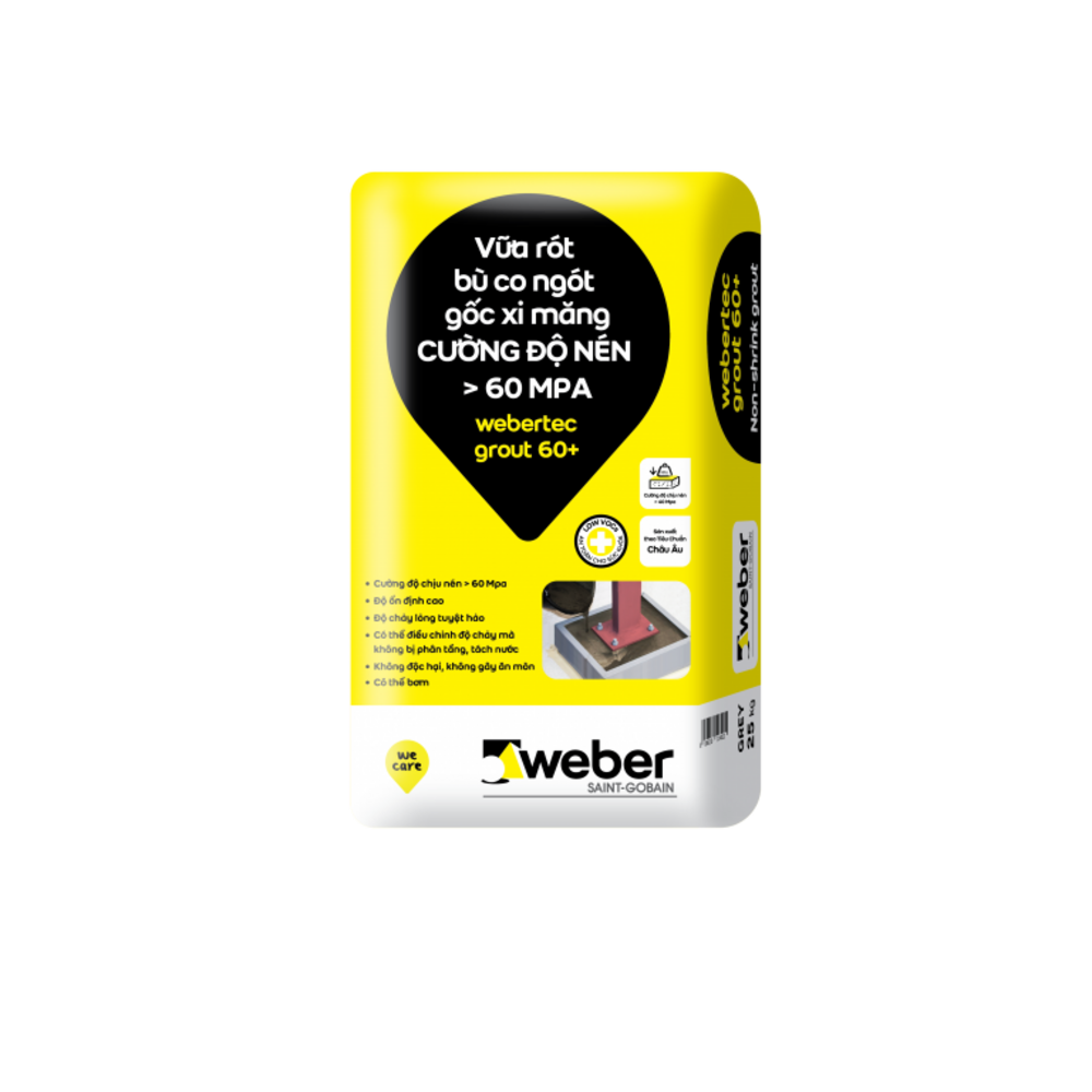 webertec grout 60+ : Vữa rót bù co ngót | Weber